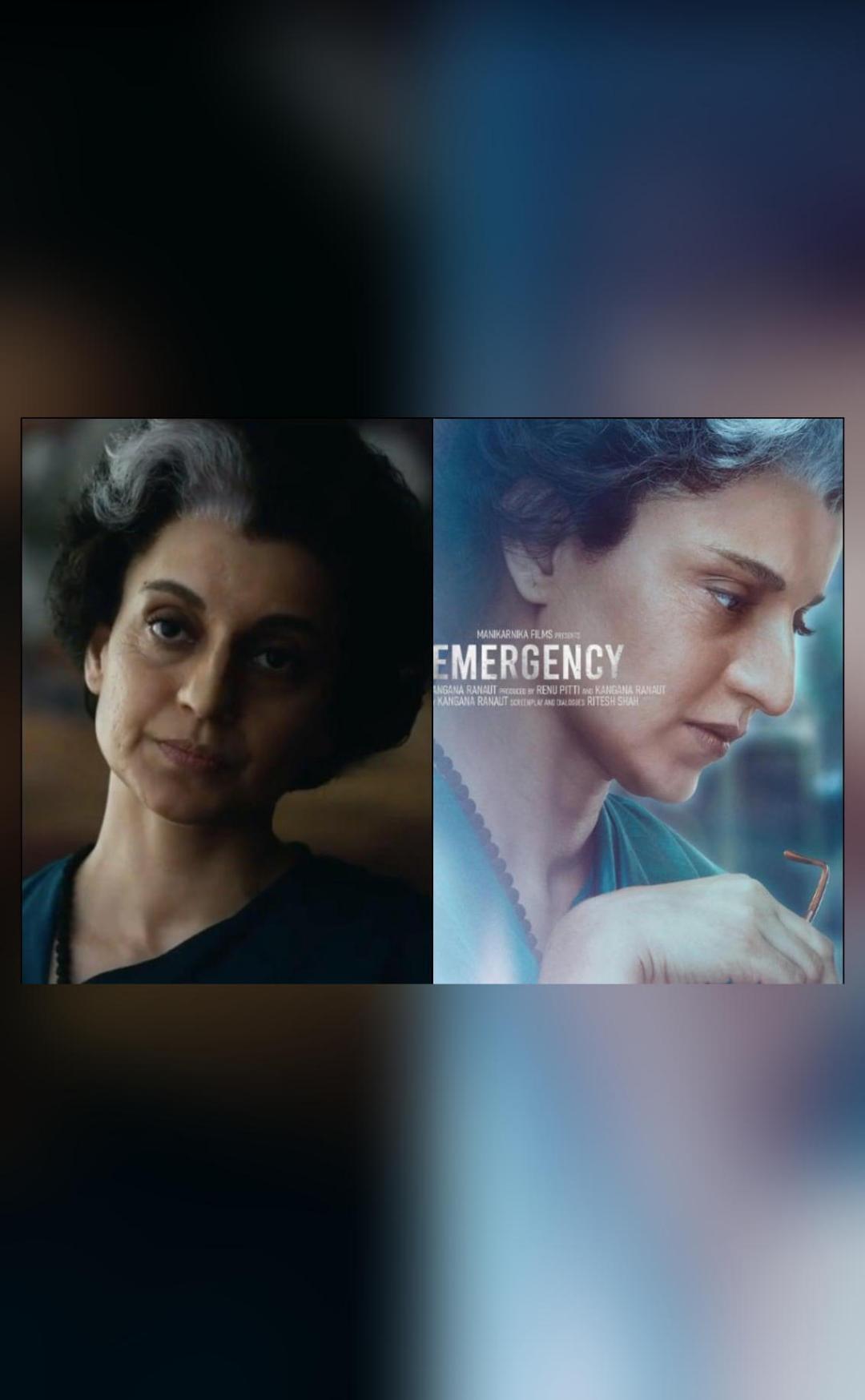 Kangana Ranaut reveals first look as Indira Gandhi for 'Emergency ...