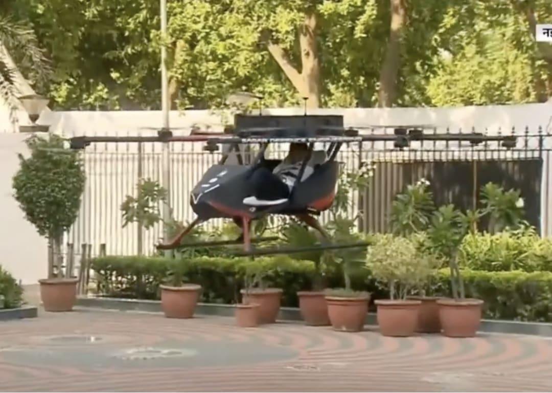Scindia shares video of India's 1st pilot-less passenger-carrying drone ...