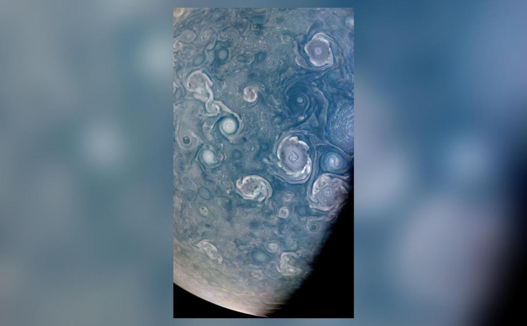 Massive 50-km-high swirling storms in Jupiter captured, pic released ...