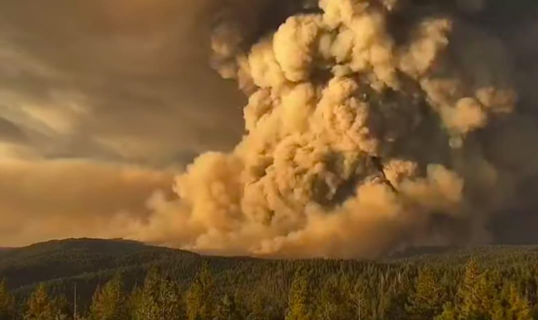Video shows smoke from Mosquito Fire in California forming a vortex ...