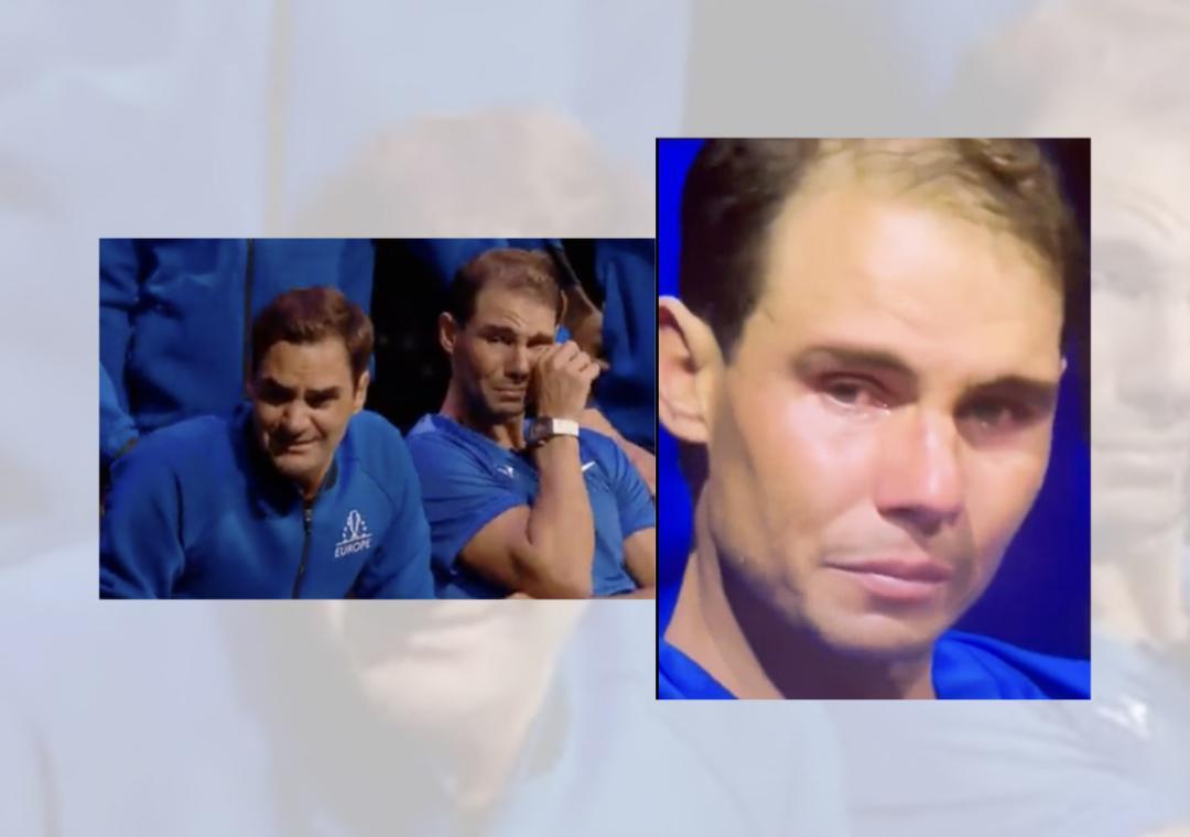 Video of Rafael Nadal crying during Roger Federer's farewell goes viral ...