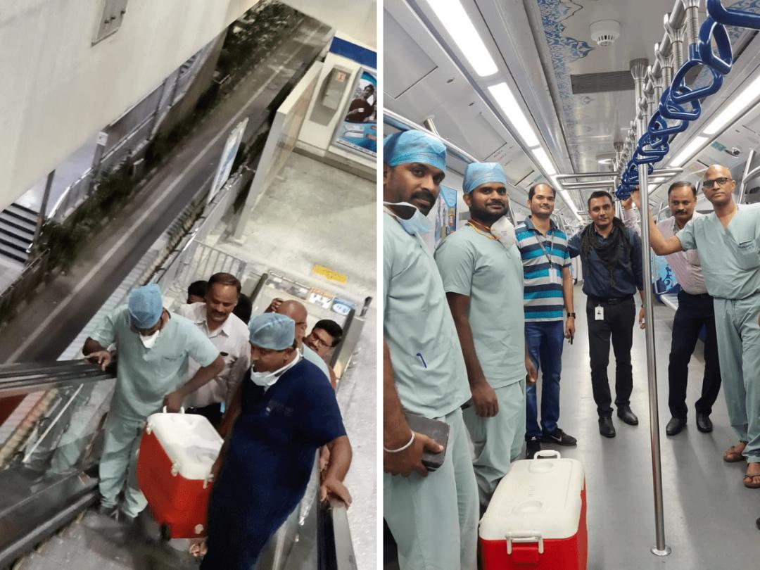 Hyd Metro Rail used to transport beating heart, special train prepared ...