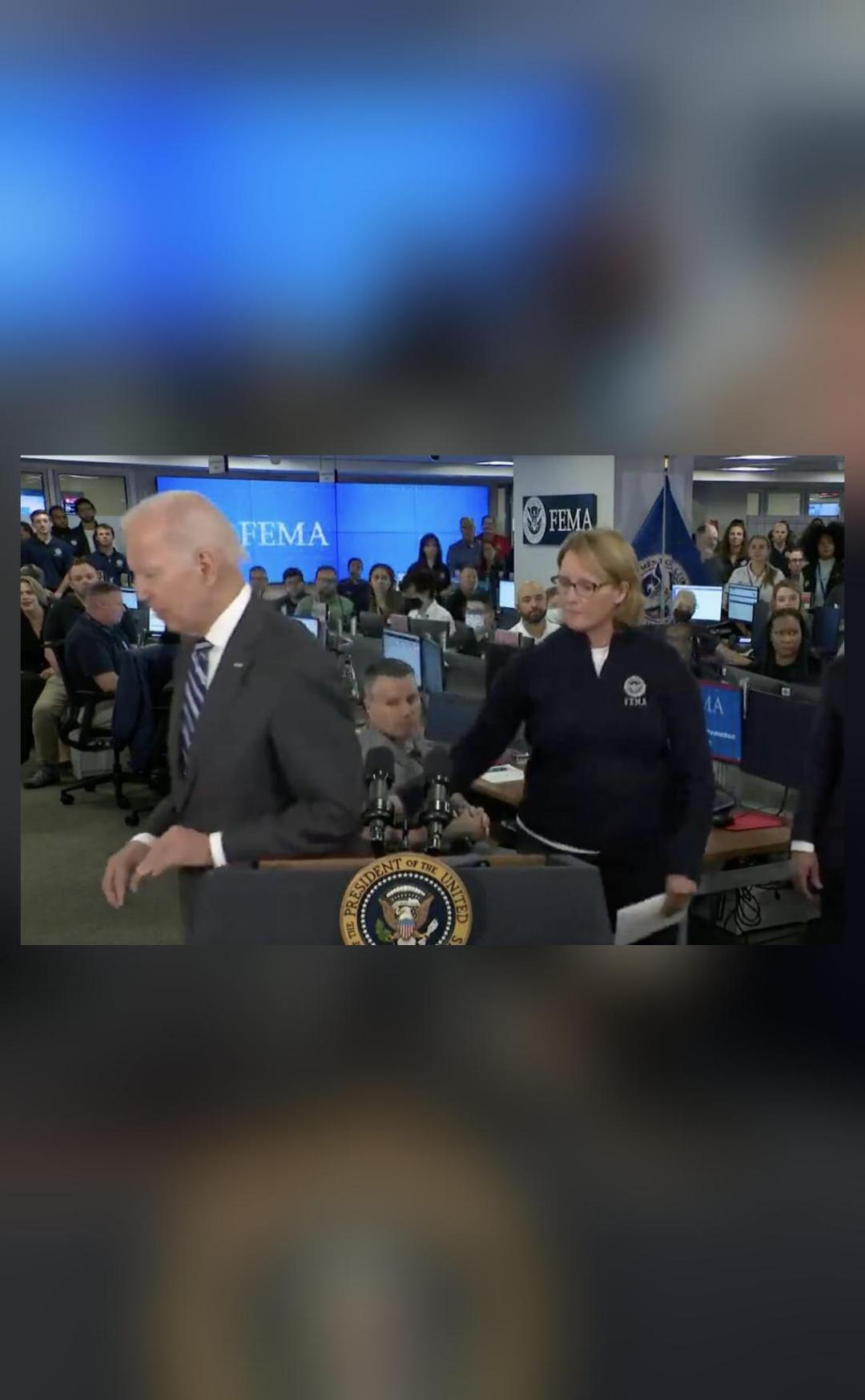 US President Joe Biden appears lost on stage after speech, Twitter ...