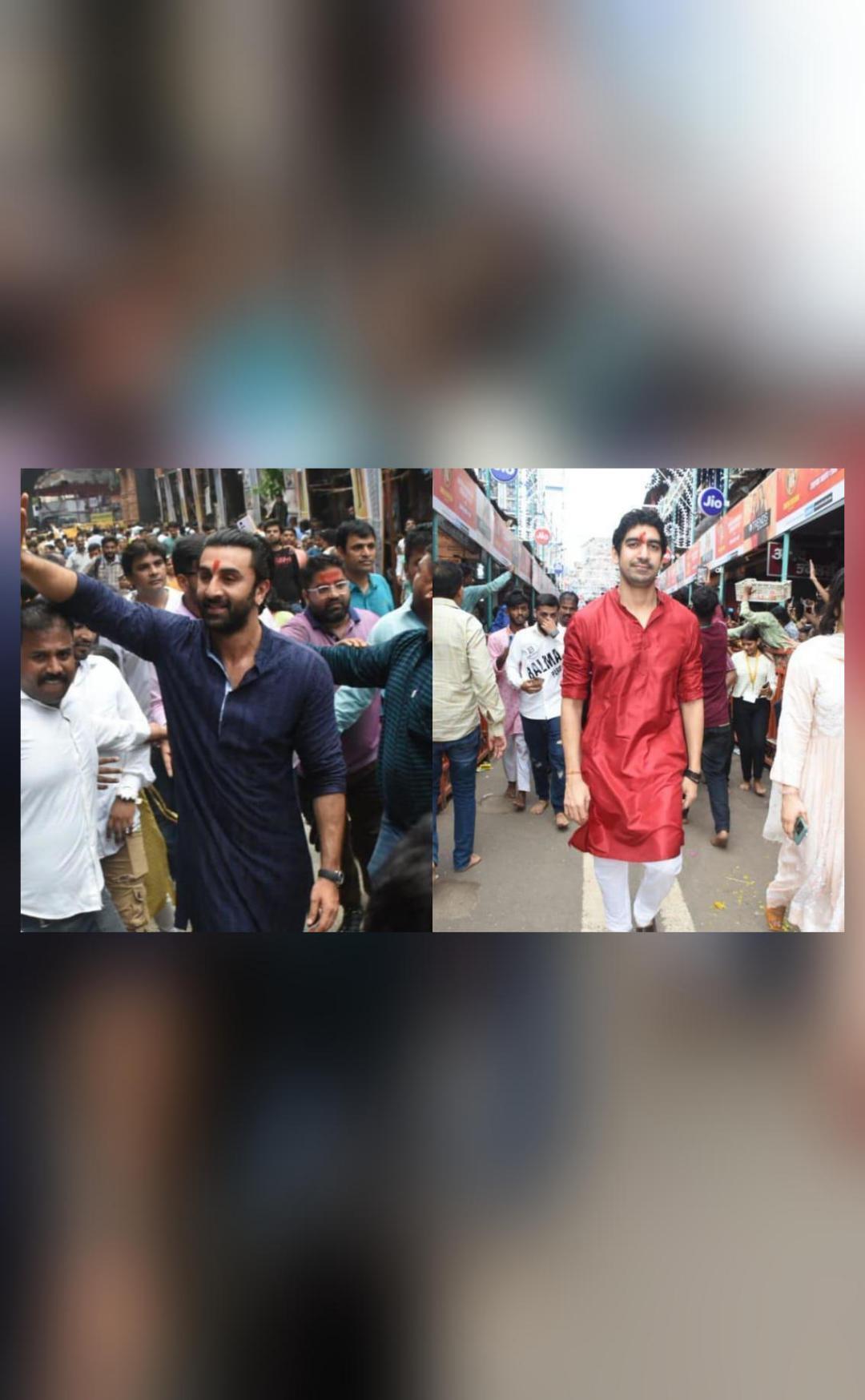 Ranbir visits Lalbaugcha Raja with Ayan ahead of 'Brahmastra' release