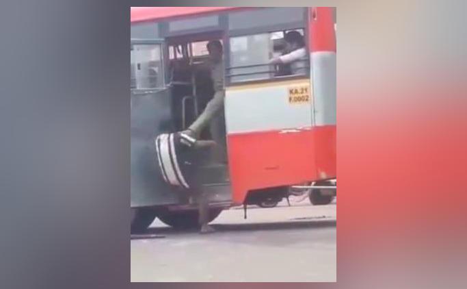 Conductor slaps, kicks passenger out of KSRTC bus; video surfaces ...