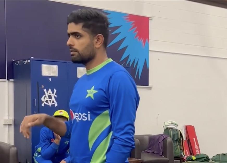 Babar Azam gives speech in dressing room after defeat against India ...