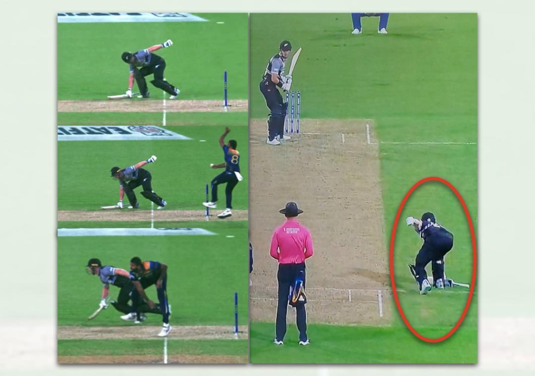 Pics show NZ batter Glenn Phillips using new stance at non-striker's ...