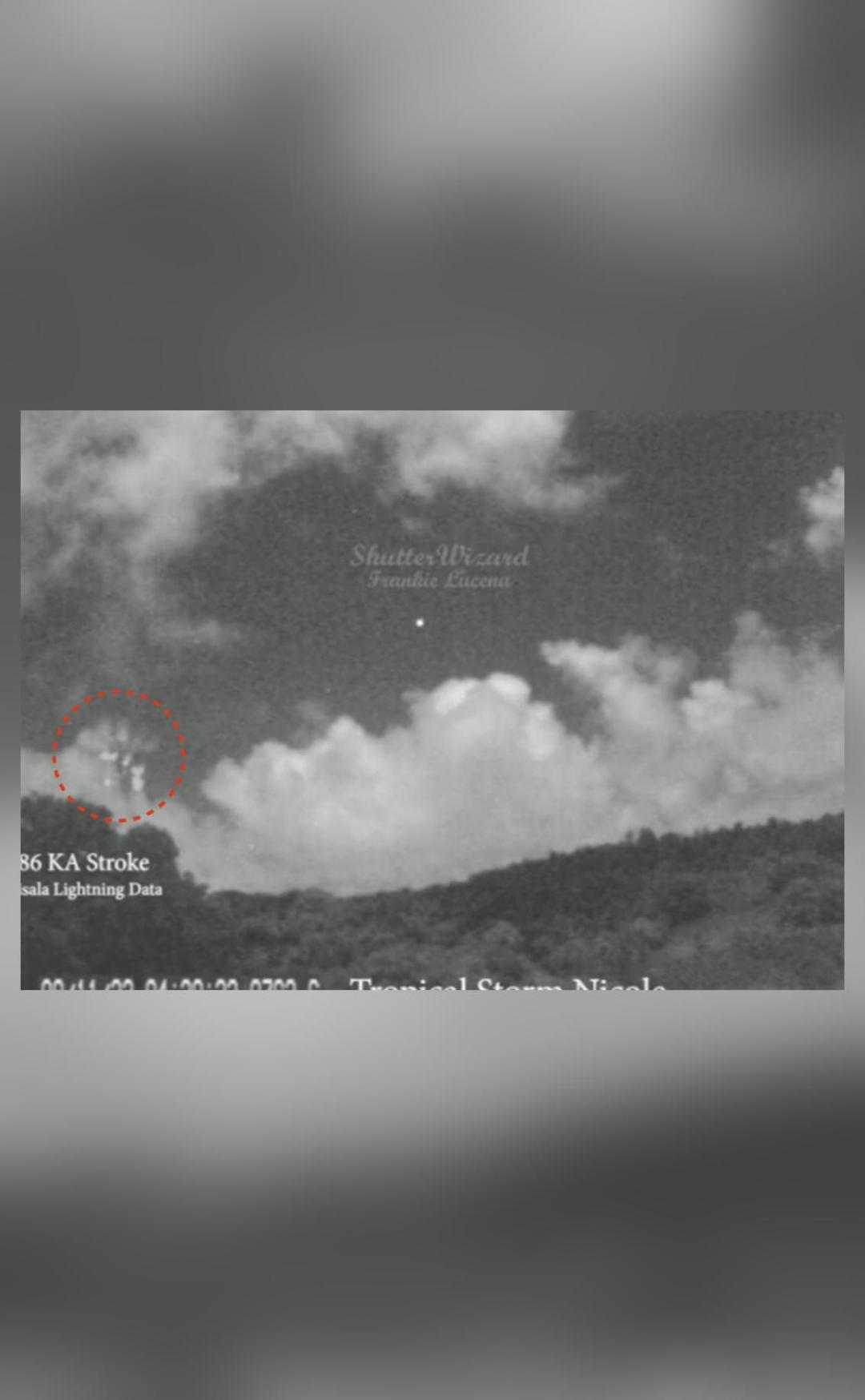 Rare 'sprite lightning' seen over Tropical Storm Nicole, footage ...