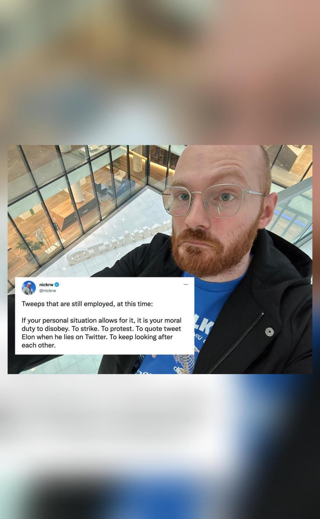 Fired Twitter employee urges remaining staff to 'disobey' Musk, shares ...