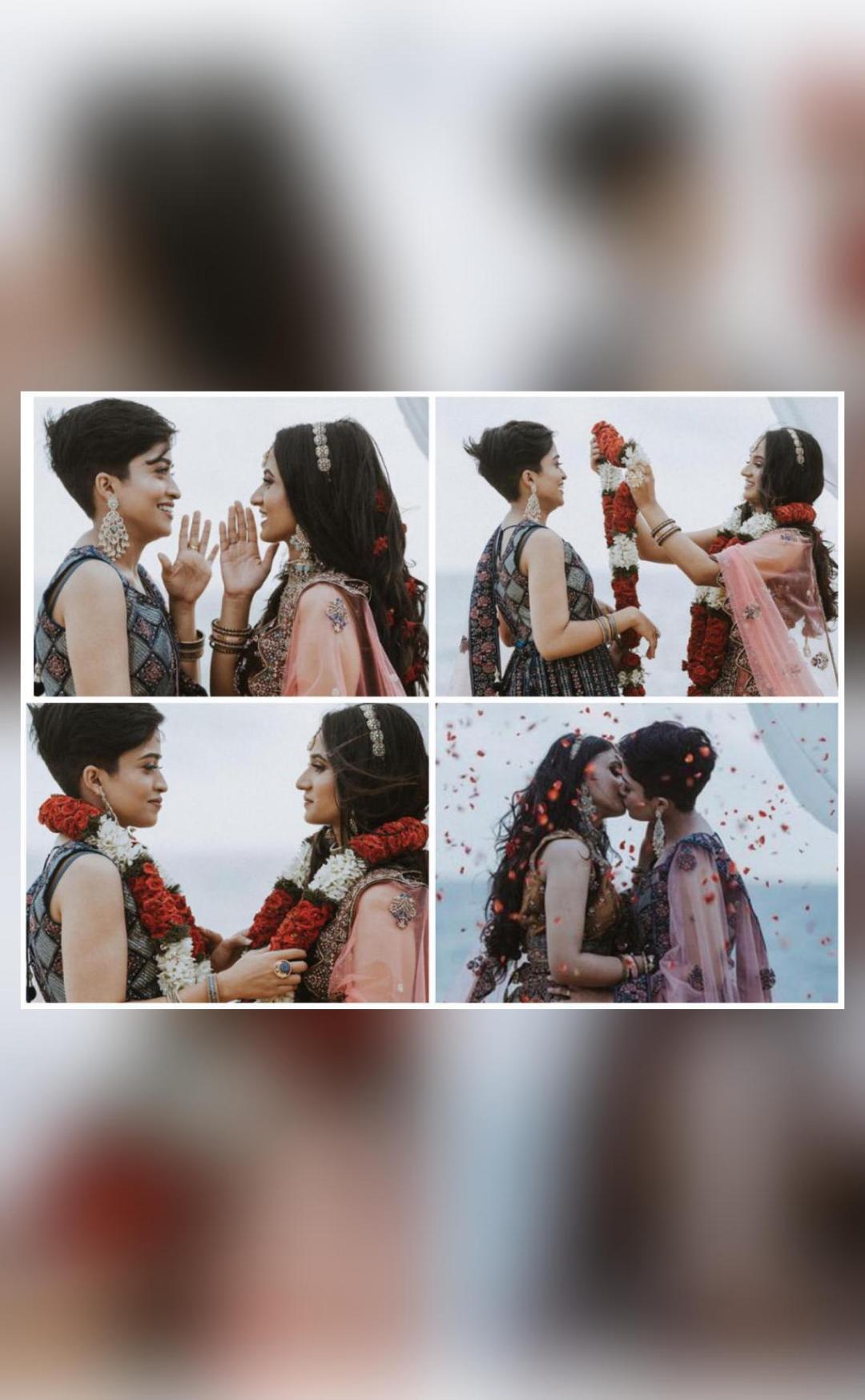 Lesbian couple from Kerala who won right to stay together exchange rings, pics viral