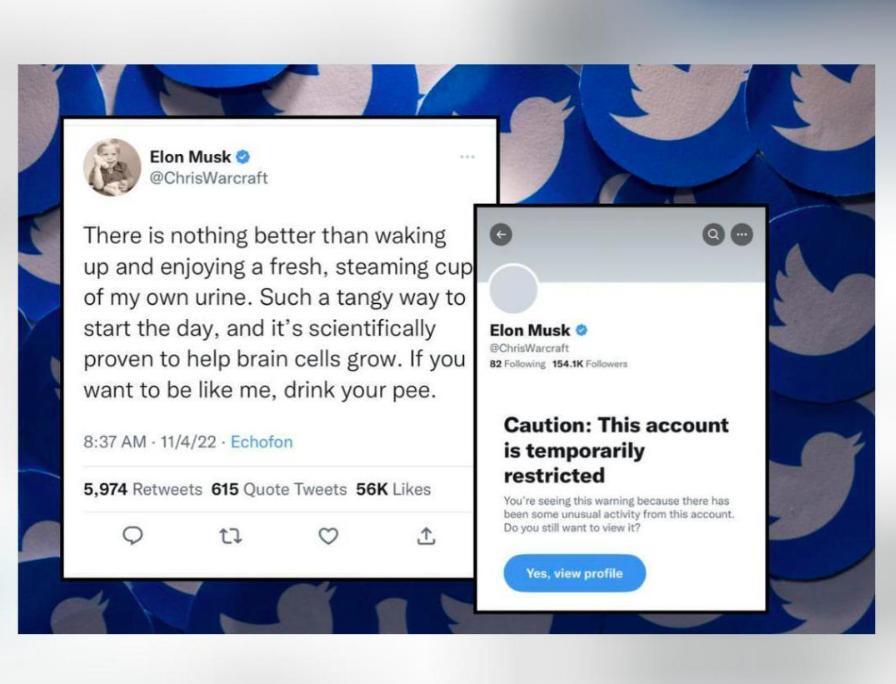 Ex-NFL player tweets 'drink pee' while impersonating Elon Musk on ...
