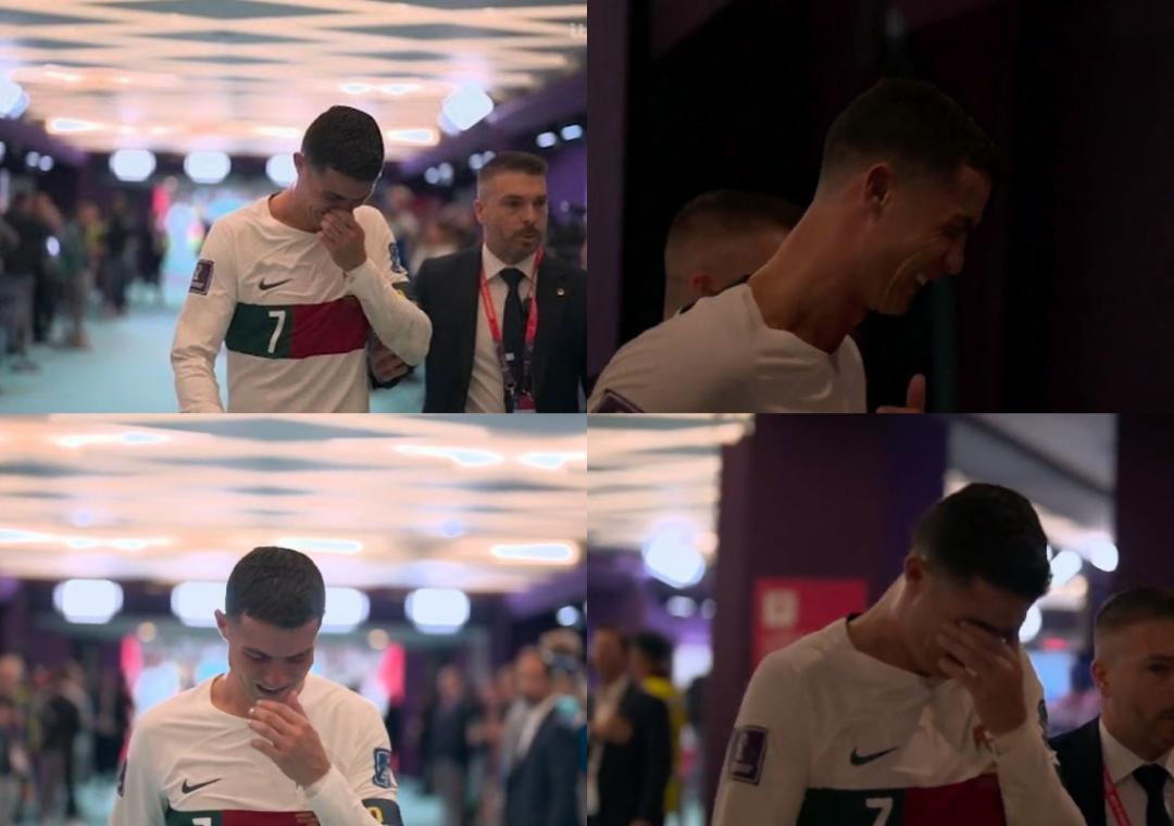 Ronaldo spotted crying in tunnel after Portugal's 2022 FIFA WC exit, pics surface | 2022_FIFA ...