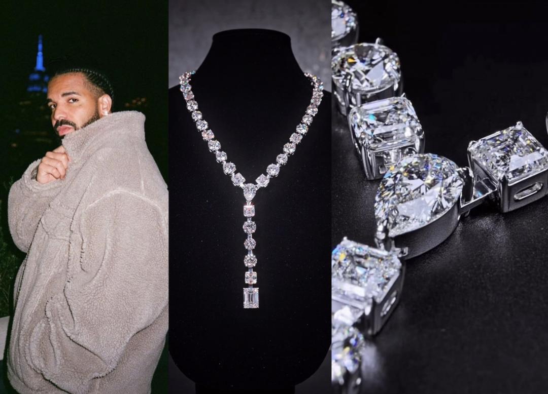 Drake buys necklace made with 42 diamond engagement rings, pics surface