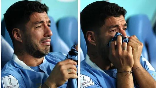 Luis Suárez breaks down after Uruguay crash out of 2022 FIFA World Cup ...