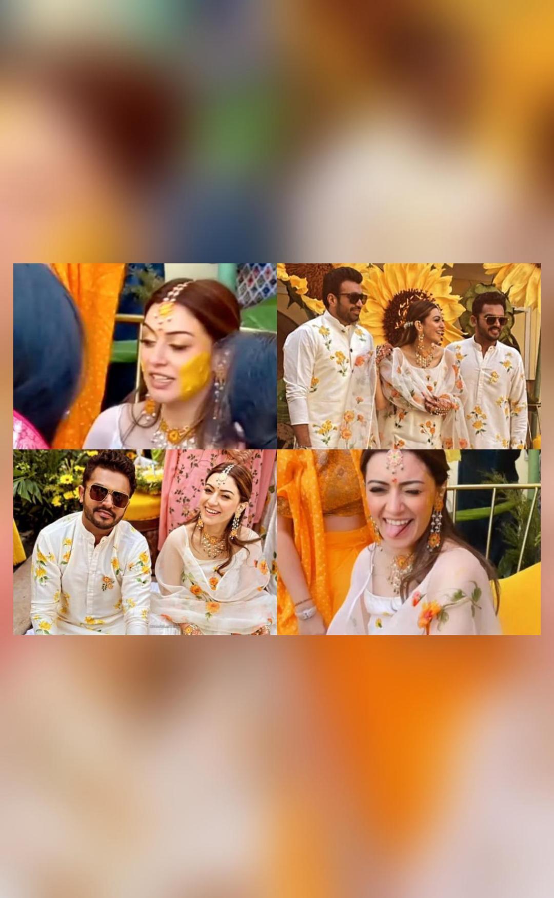 Pics from actress Hansika Motwani's haldi ceremony surface | World News ...