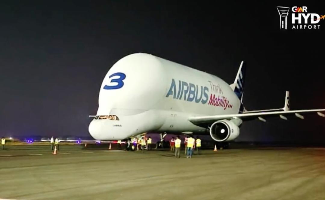 One of world's largest cargo planes lands at Hyd Airport; video surfaces