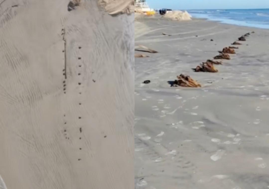 Huge mysterious object appears on a beach in US, pics surface