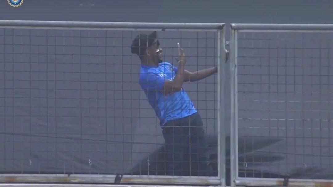 Fan retrieves ball after Virat Kohli hit it for six, clicks photo with ... Fan retrieves ball after Virat Kohli hit it for six, clicks photo with ...