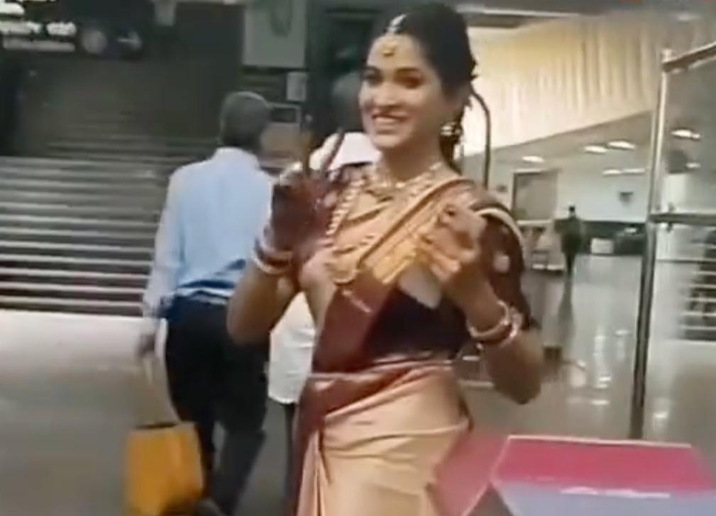Bride takes metro in Bengaluru to avoid traffic; video surfaces