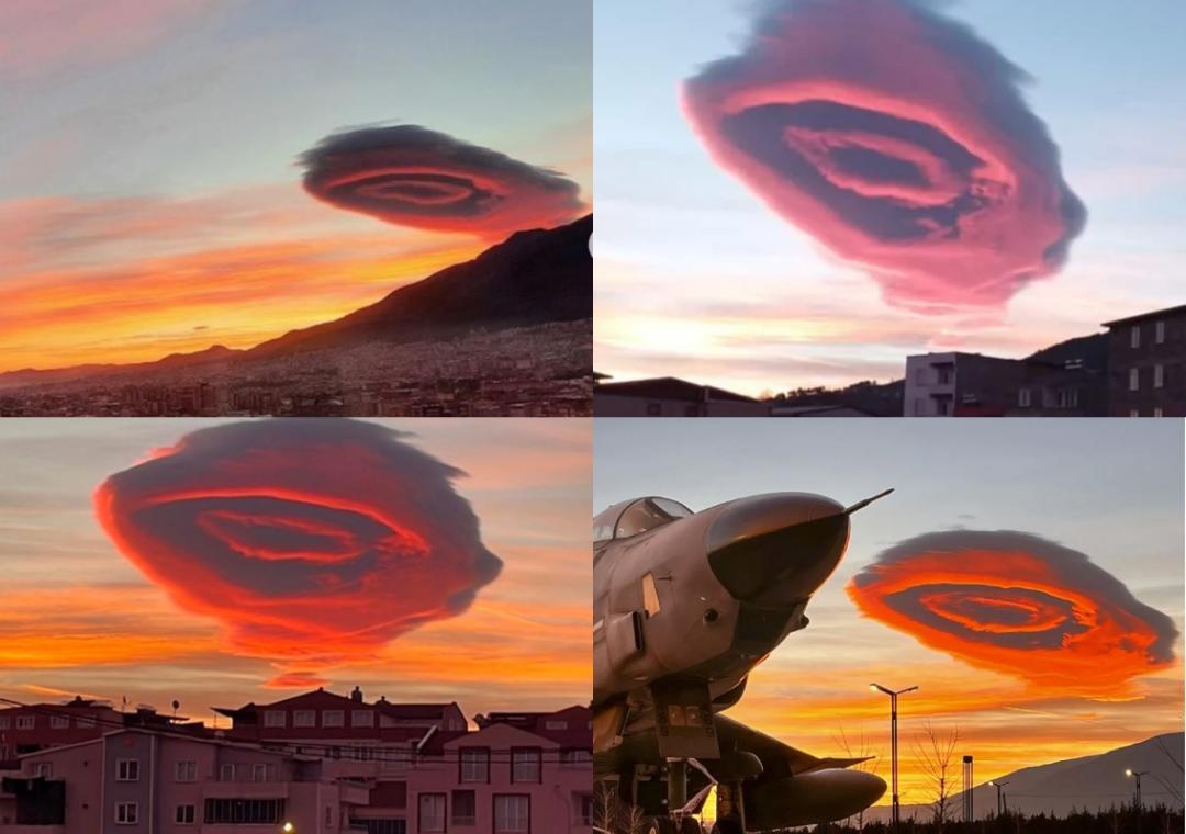 Strange UFO-like pink cloud appears over Turkey, pics go viral