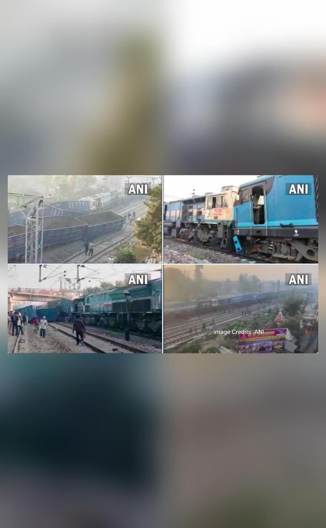 2 goods trains collide head-on in UP's Sultanpur, pics surface