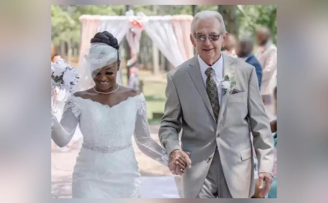 24-year-old woman married to 85-year-old man in US, pic goes viral