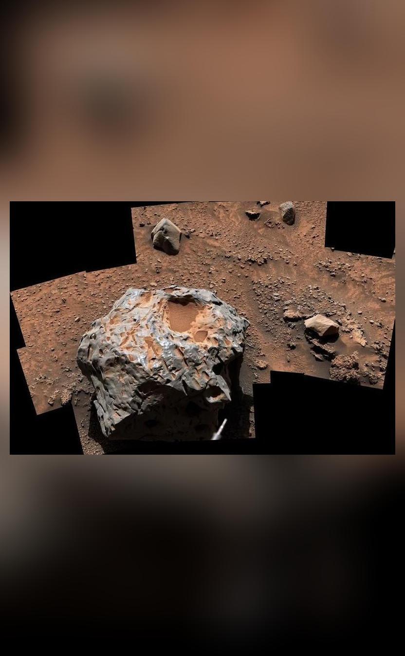 NASA rover finds 30-cm-long iron-nickel meteorite on Mars | Science ...
