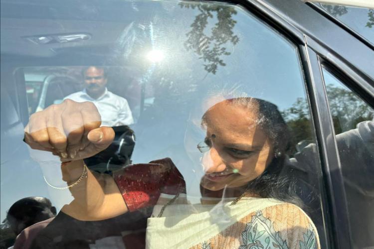 BRS leader Kavitha appears before ED in Delhi excise policy probe ...