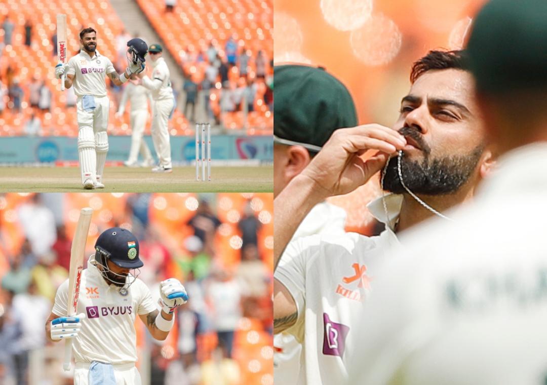 Virat Kohli kisses his engagement ring after smashing hundred, BCCI shares pics