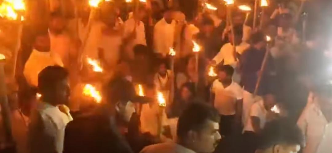 Congress workers participate in torch rally in B'luru, video out ...
