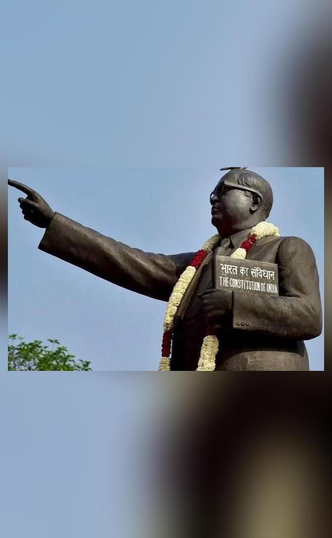 BR Ambedkar's statue desecrated in UP village | National News | Inshorts