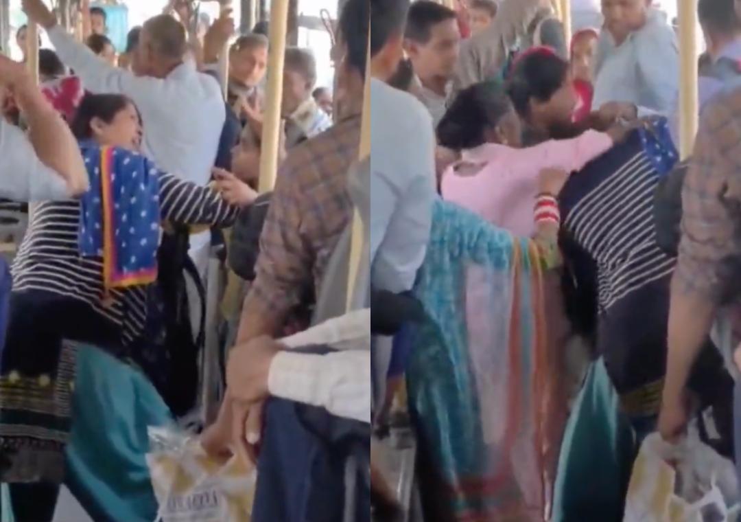 2 women fight, pull each other's hair over DTC bus seat; video out