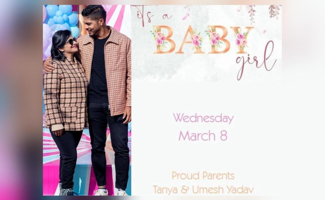 Cricketer Umesh Yadav and wife Tanya blessed with a baby girl | Sports ...