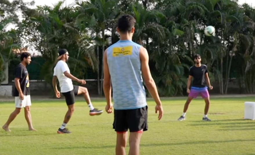 LSG share video of players playing a game of 'foot volleyball' | IPL ...