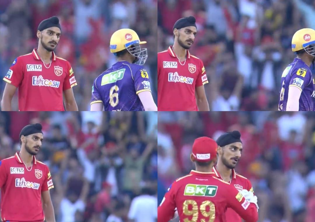 Arshdeep Singh gives 'death stare' to KKR's Anukul Roy, pics go viral | IPL_2023 News | Inshorts