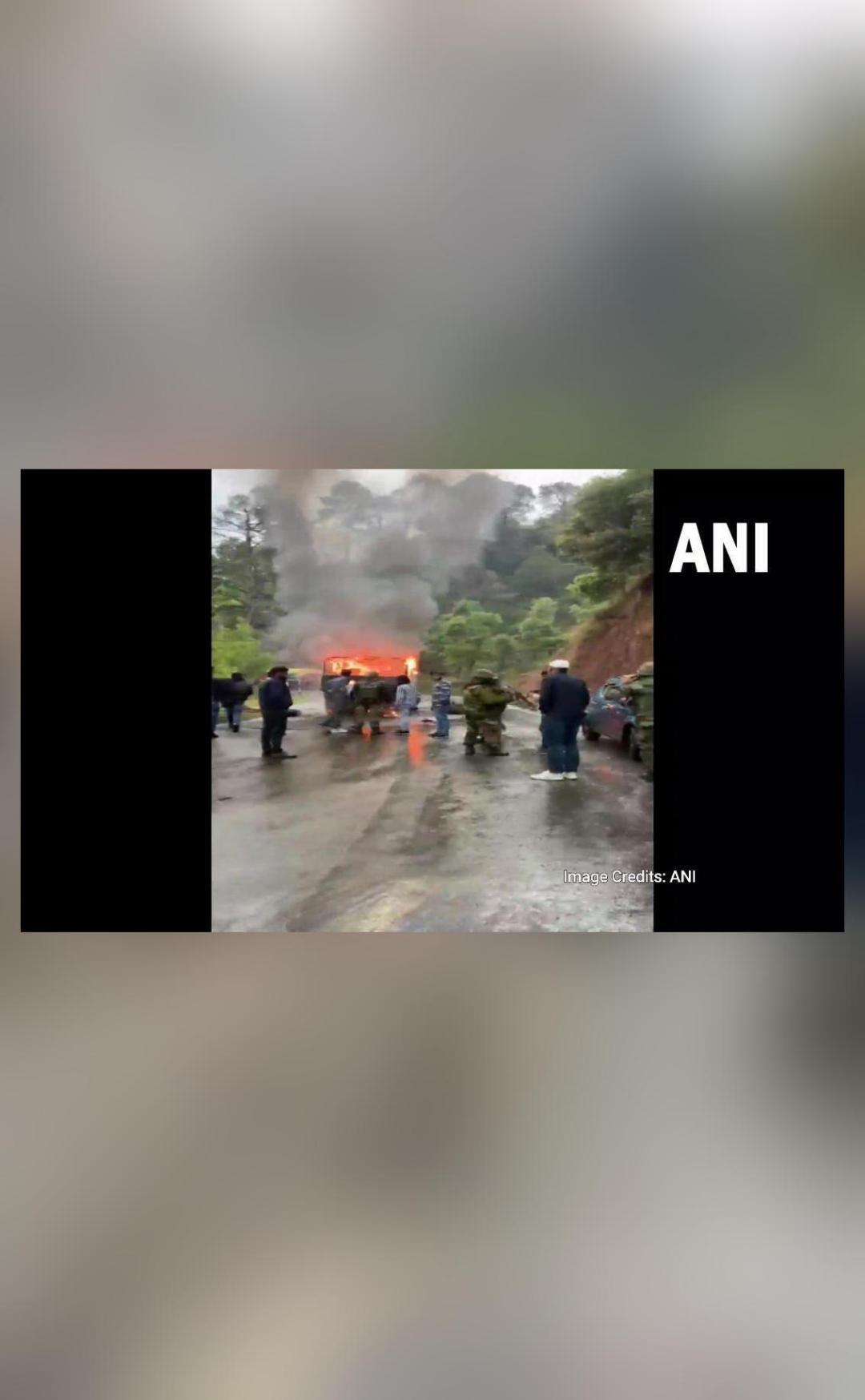 Indian Army truck catches fire in Jammu and Kashmir, casualties feared