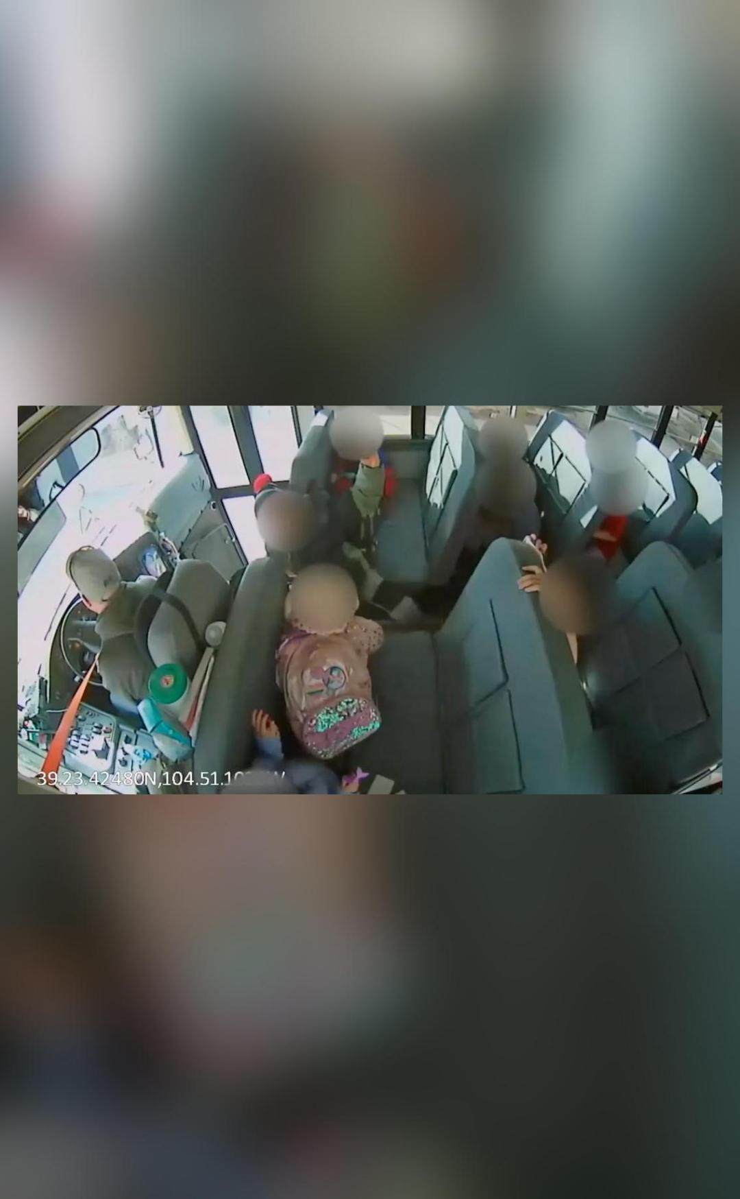 Video shows US bus driver slamming brakes to teach kids a 'lesson'