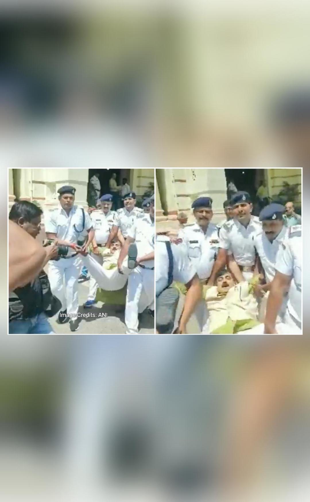 BJP MLA carried out of Bihar Assembly over ruckus, video surfaces ...