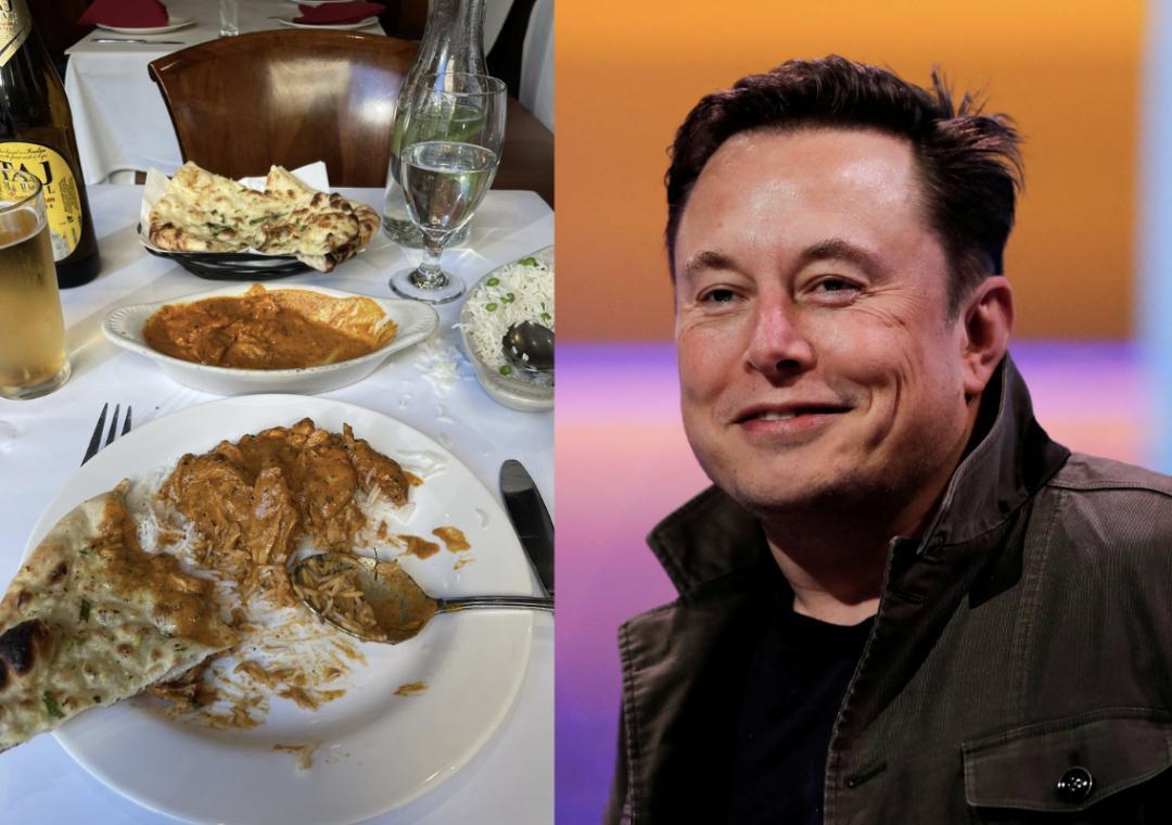 Elon Musk's reaction to pic of butter chicken, naan and rice goes viral