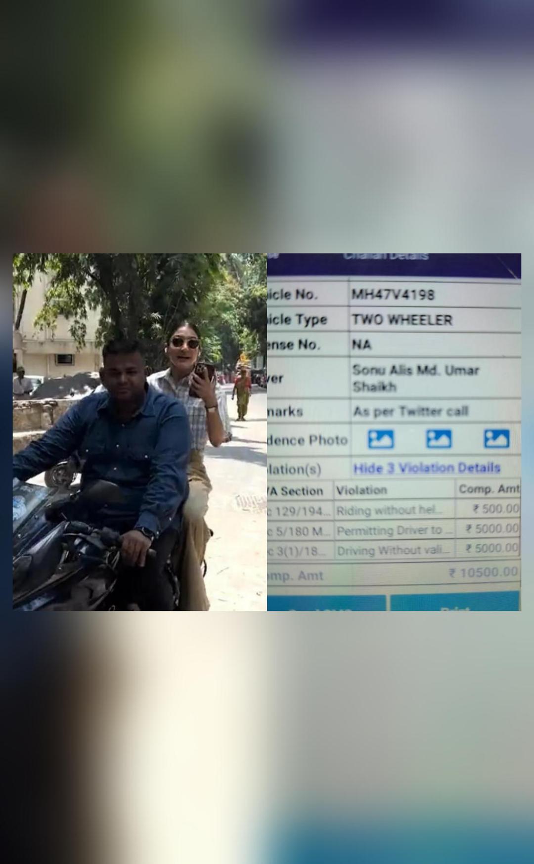 Anushka Sharma's bodyguard fined for riding bike without helmet, police ...