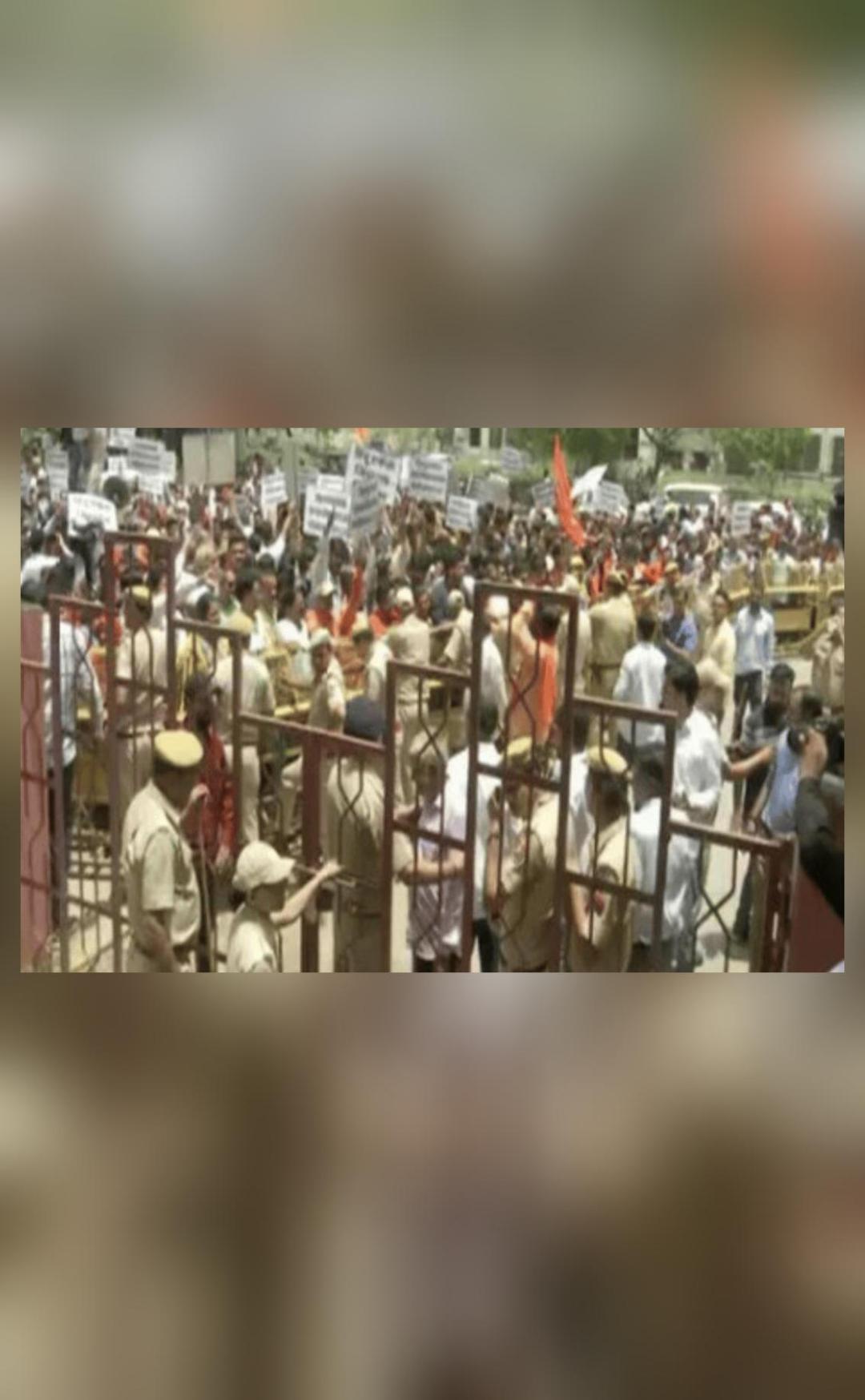 BJP protests against allotment of land for Muslim hostel in Jaipur