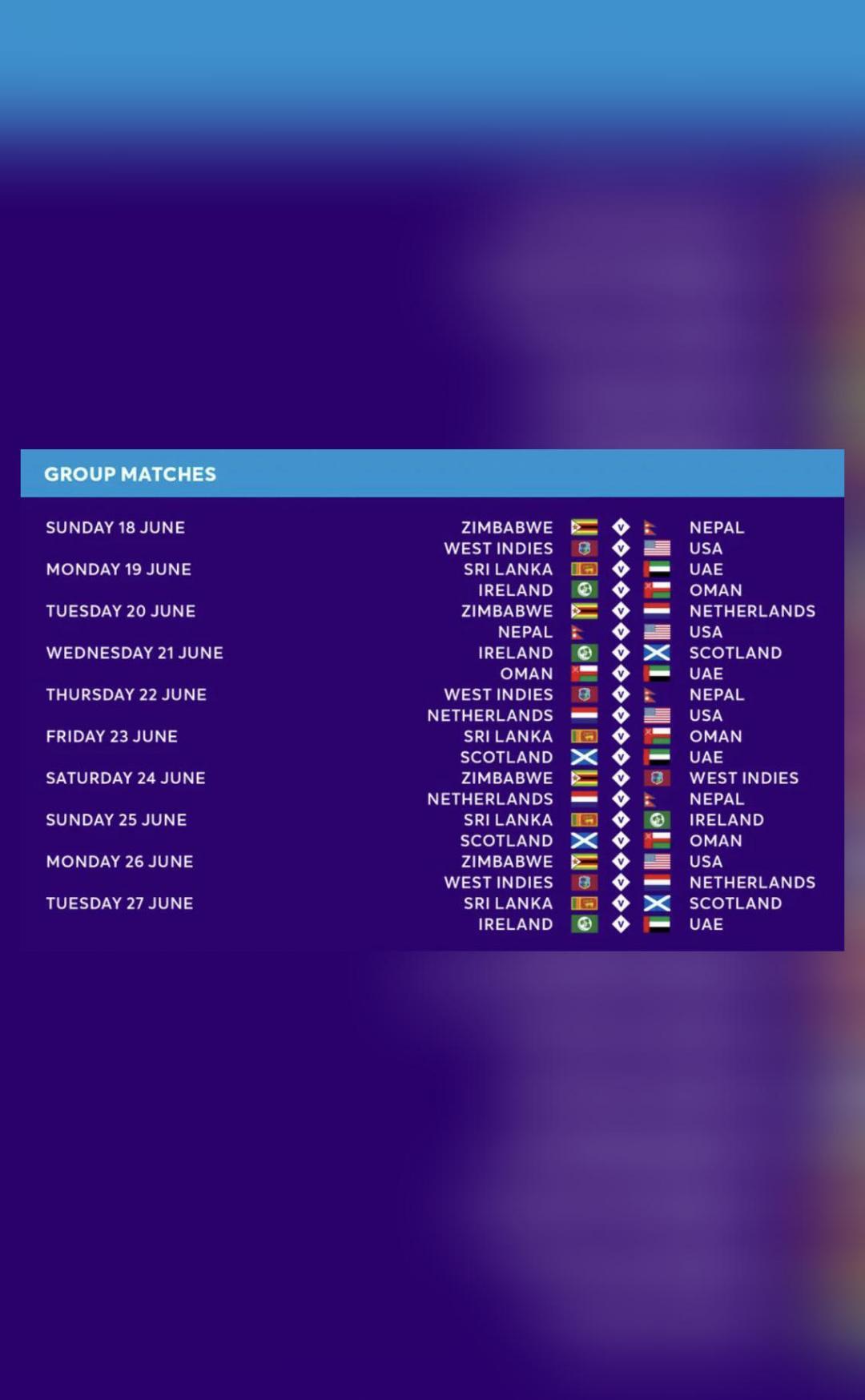 Schedule for ODI World Cup 2023 Qualifier released