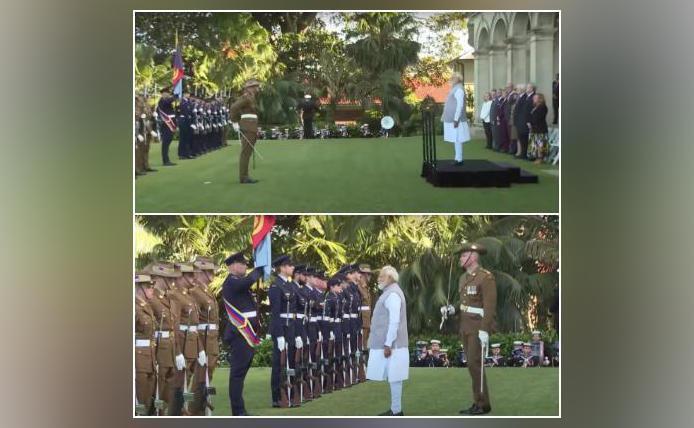 PM Modi gets ceremonial welcome at Australia's Admiralty House