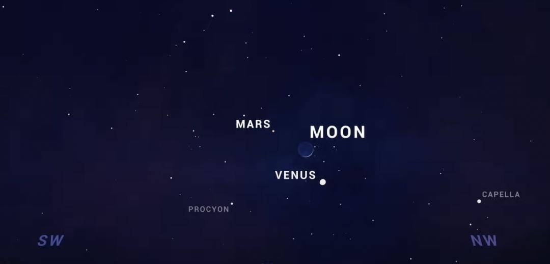 Moon, Mars and Venus to line up in rare conjunction tonight