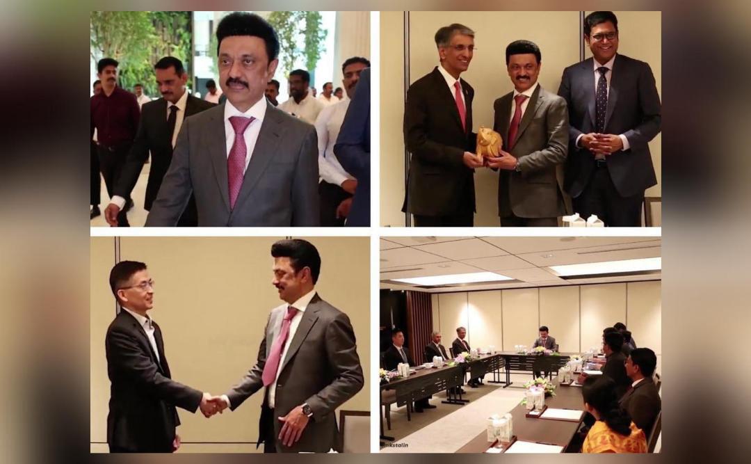MK Stalin meets CEOs of Singapore firms, holds investment talks ...