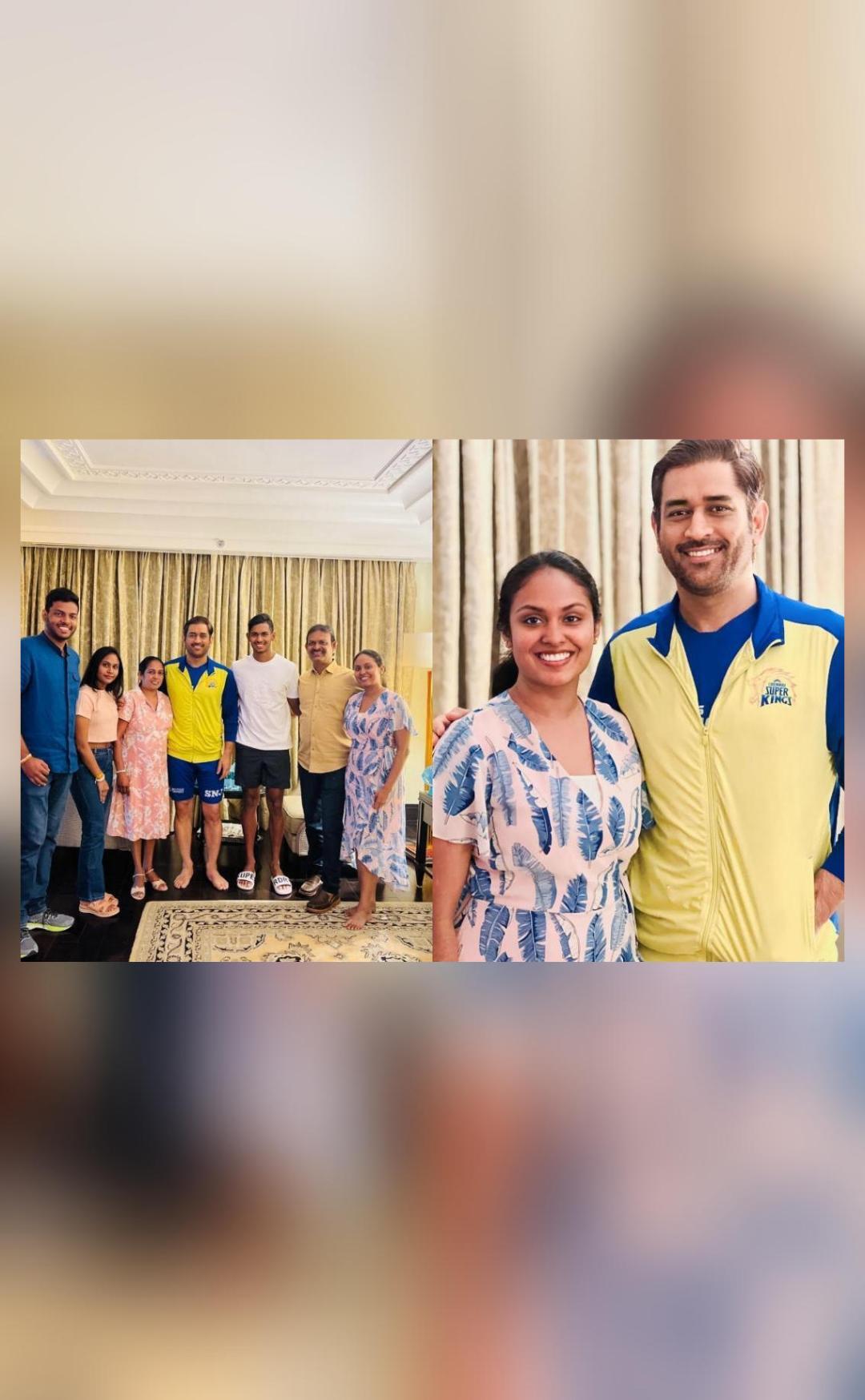 Dhoni meets Pathirana's family, his sister says 'We're sure Malli is in ...