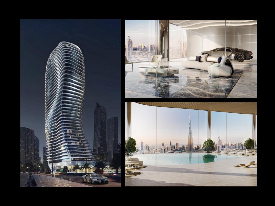 Bugatti's skyscraper in Dubai to let owners park cars up in their mansions