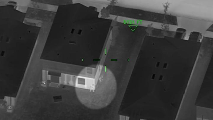 US police chopper captures home invasion attempt, video surfaces