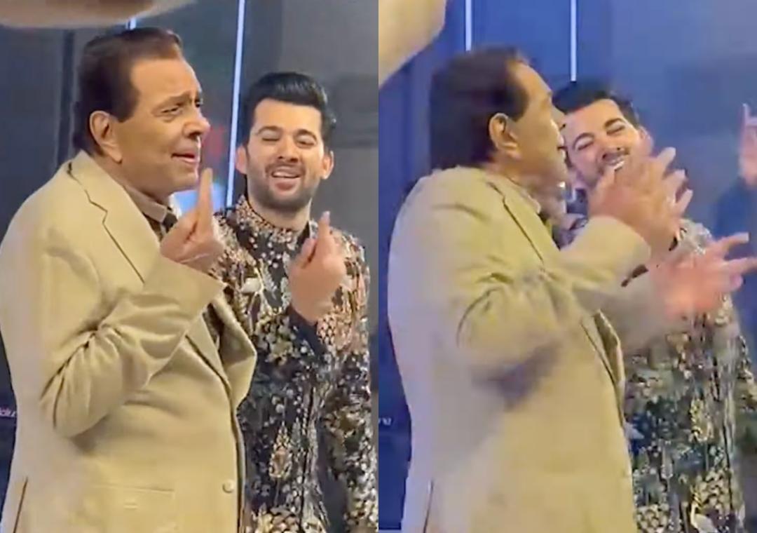 Dharmendra dances on song from 'Yamla Pagla...' at Karan's sangeet