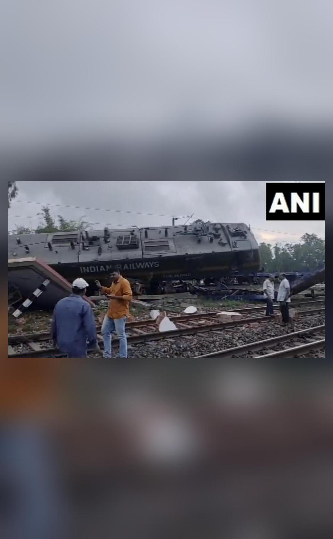 2 goods trains collide in West Bengal; visuals surface